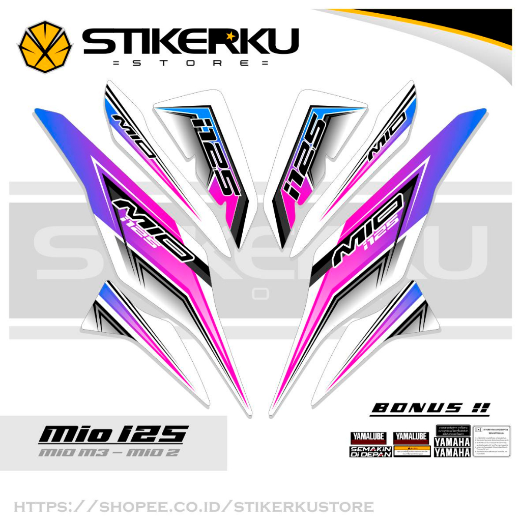 Striping MIO 125 MOTIF 23/STICKER MIO M3/Z/125/SOLARIZ STICKER/STICKER ...