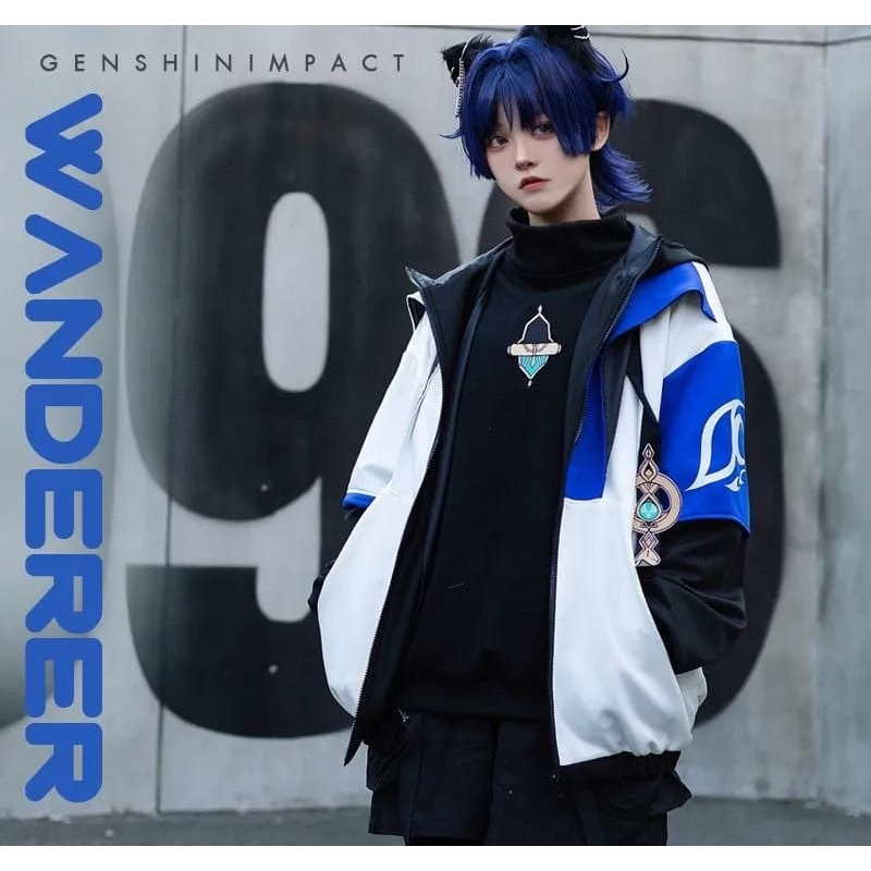 (PDS) Oversized PARKA Wandererer JACKET GENSHIN IMPACT ANIME COSPLAY ...