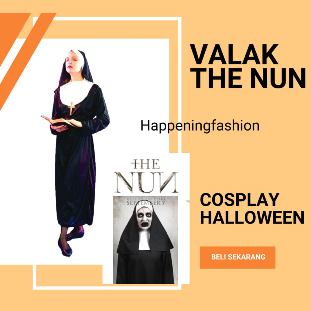Cosplay Valak The Nun Nun Halloween Costume | Shopee Philippines