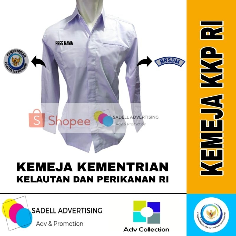 KEMEJA RI KKP Shirt RI Ministry of Maritime Affairs and Fisheries ...