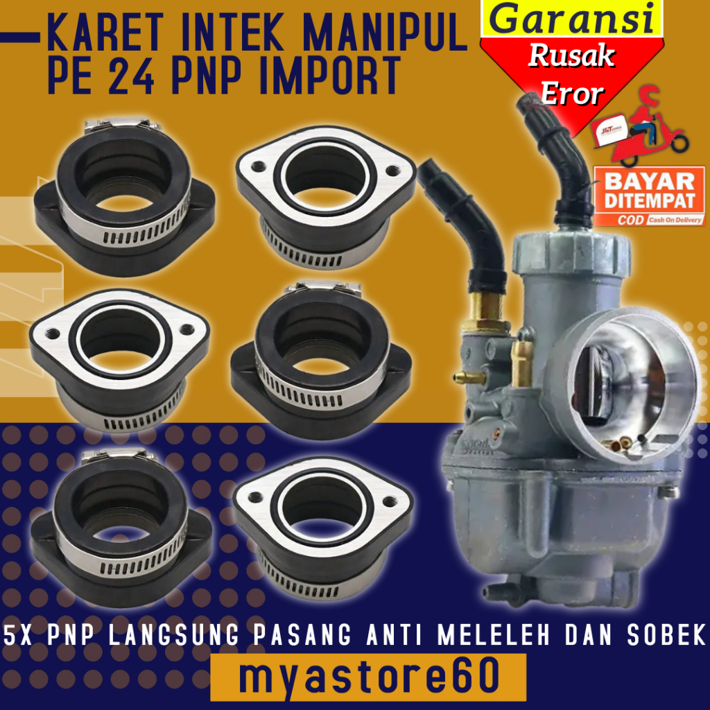 Rubber Intek Intake Manipul Manipol Adapter Carburetor Motor Rubber ...