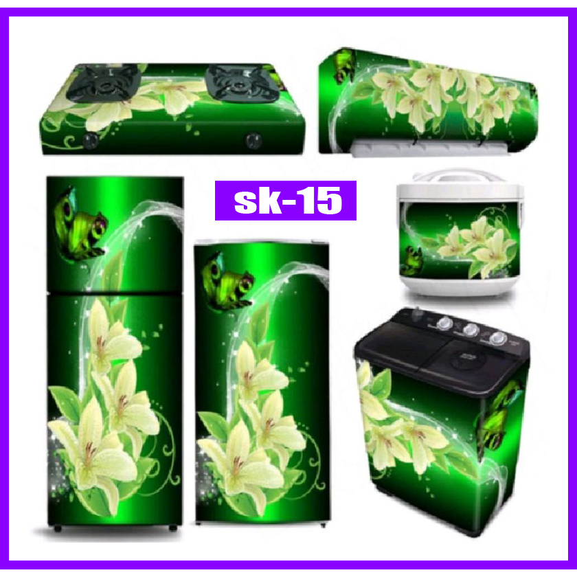 MESIN STICKERS FOR FRIDGE, MAGICOM, STOVE, AC, WASHING MACHINE, WC DOOR ...