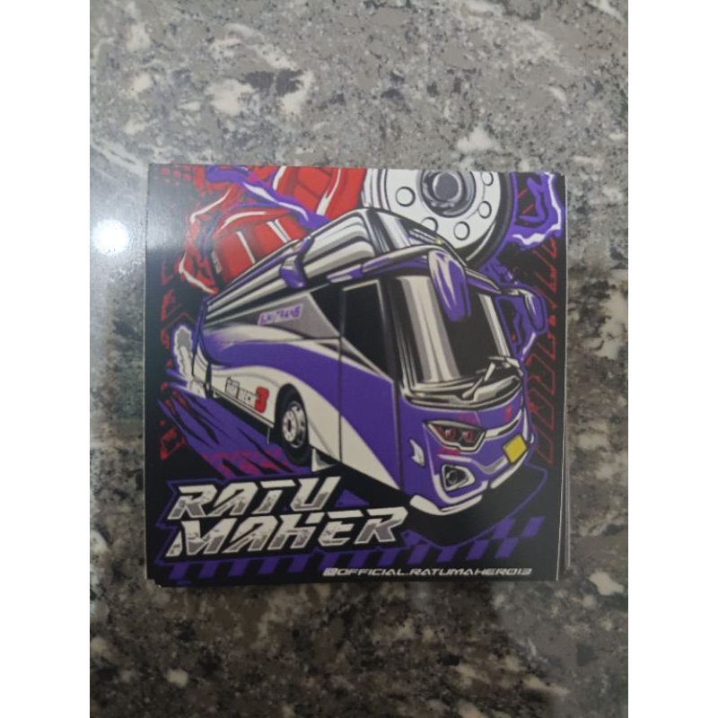 RATU Original Queen maher bus stickers, 52 pcs | Shopee Philippines
