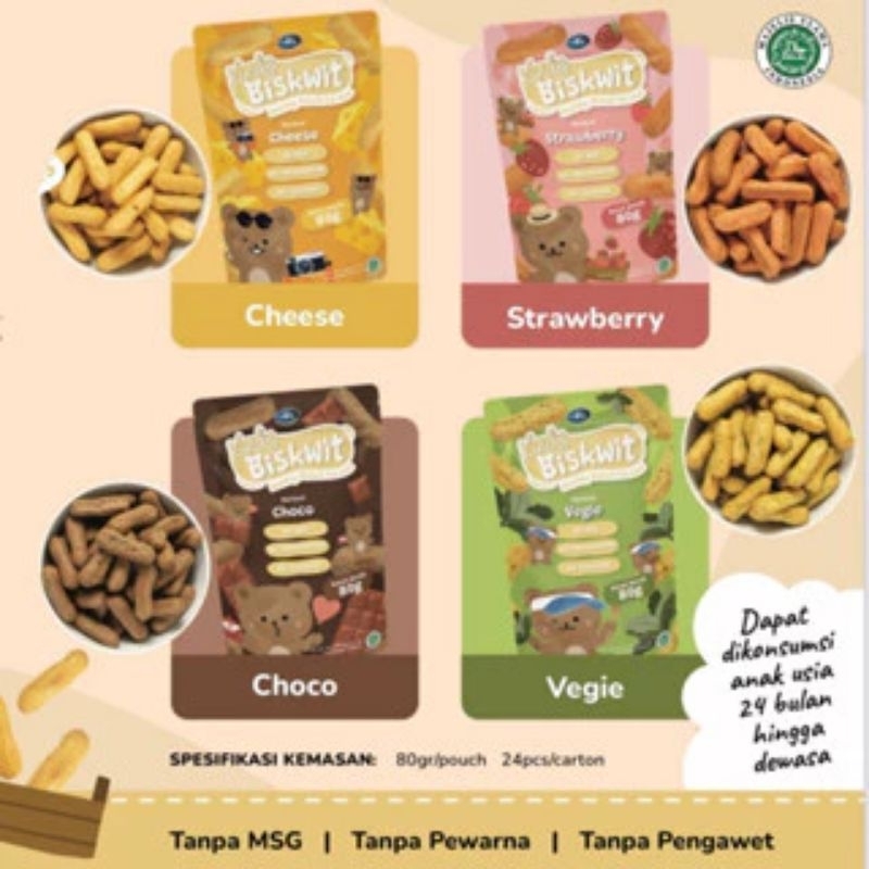 ABE FOOD KINDY BISKWIT 40GR | CHILDREN'S HEALTHY BISCUITS | Shopee ...