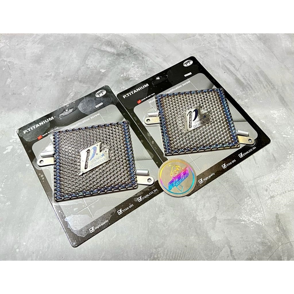 Titanium radiator Cover by P TITANIUM vario 160 pcx 160 Net model ...