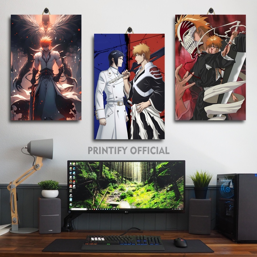 HIASAN DINDING Bleach Aizen Sosuke Anime Room Decoration 20X30 | Bleach ...