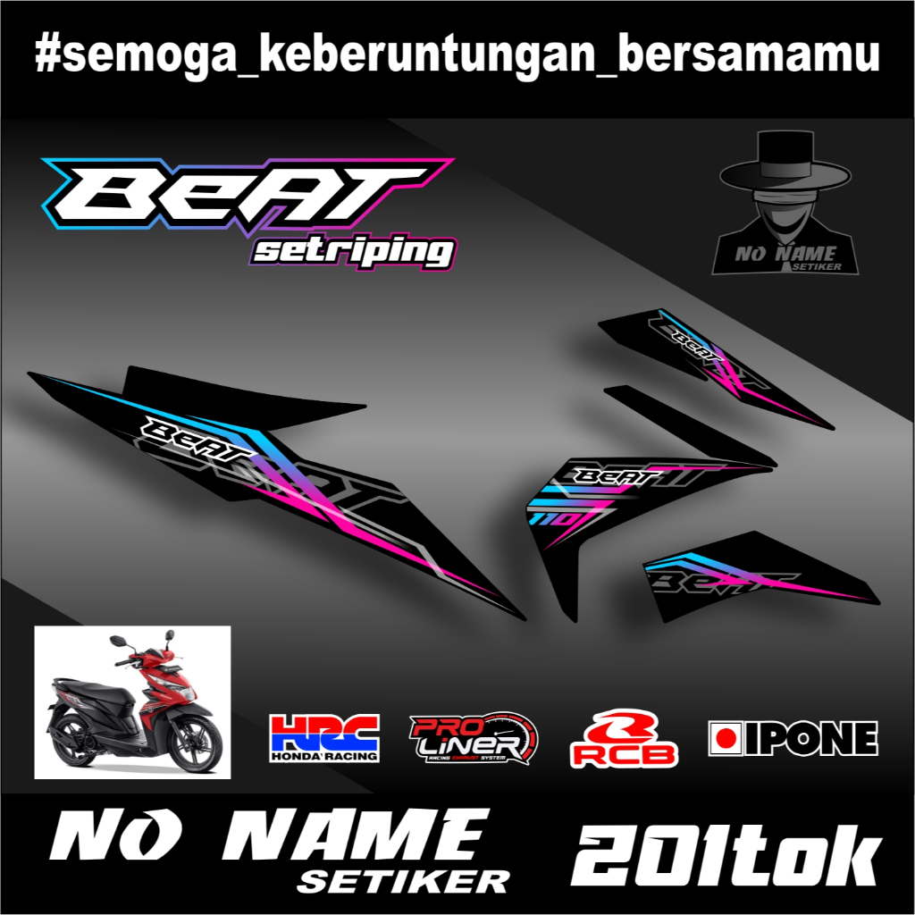 Beat motorbike sticker Striping (201tok) 2016 2017 2018 2019 Fi / Fi ...