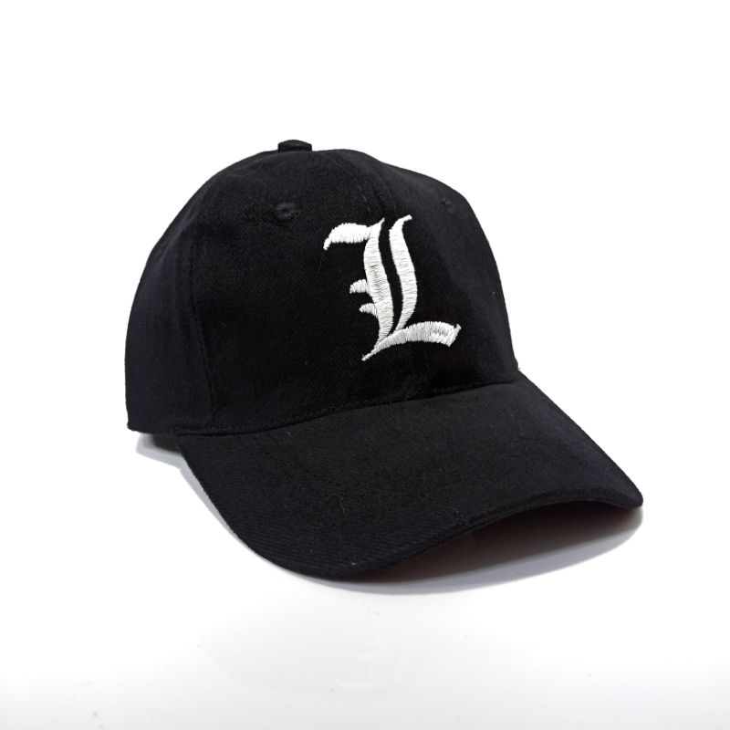 Deathnote Death Note Hat Anime Manga Initials L Snapback 5 Panel ...