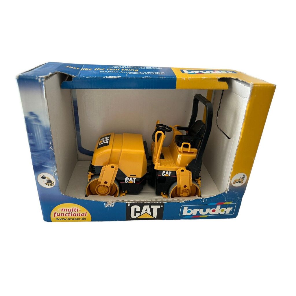 BRUDER Brother Cat Asphalt Drum Compactor Tractor Toy | Shopee Philippines