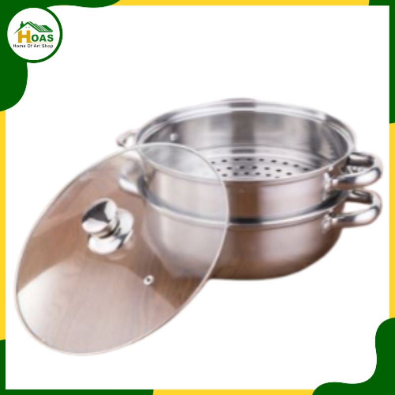 Hoas Versatile 2 Tier Stainless Steamer Steamer Steamer Pan set ...