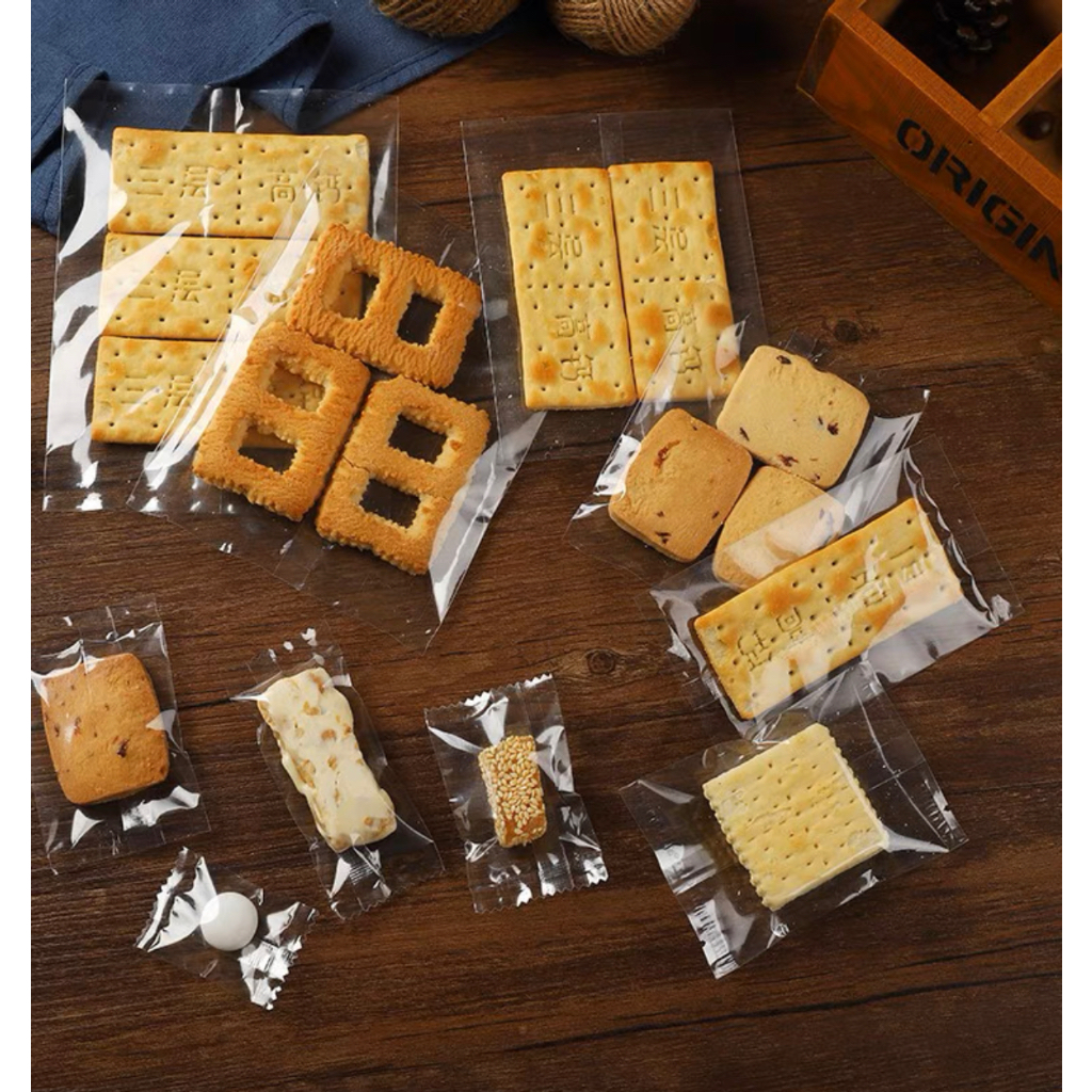 25pcs Plain Transparent Cookies Dry Cake Plastic Pia Packaging homemade ...