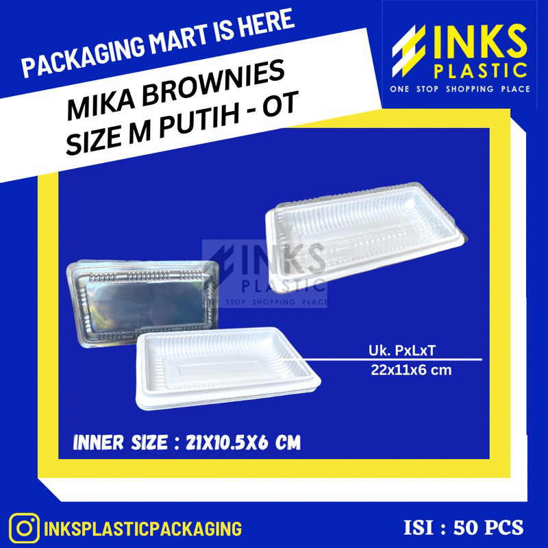 Mika BOX BROWNIES SIZE M Color OT (50Pcs) | Shopee Philippines