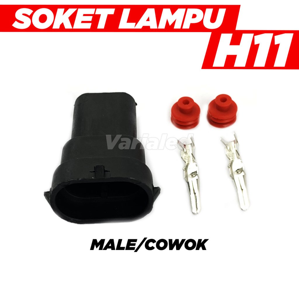 Male Socket lamp h11 h16 h8 h2 male foglamp headlamp bulb biled Socket ...