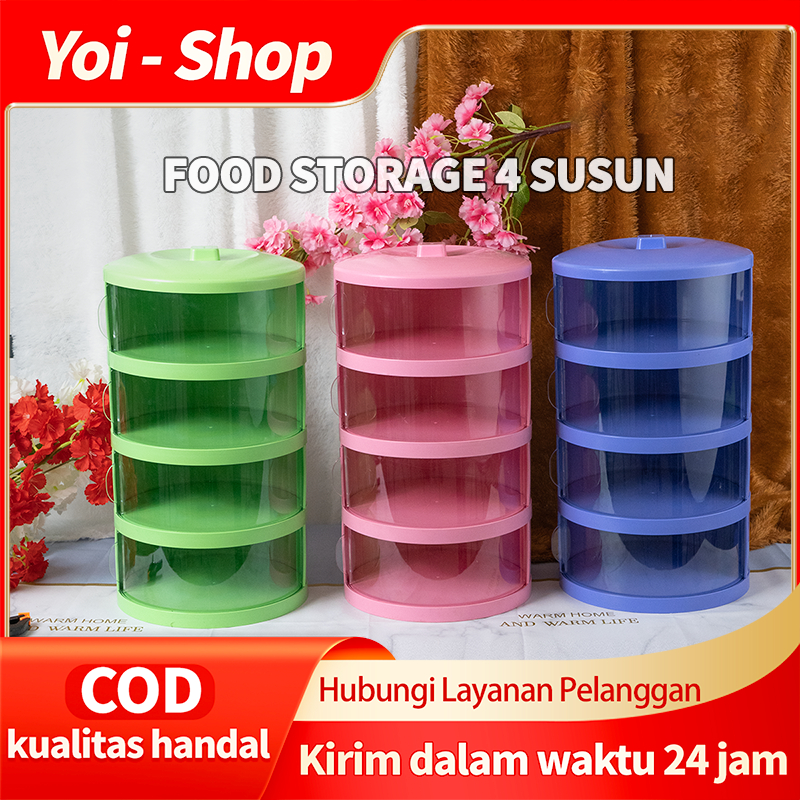 4 Tier Food Storage / 4 Tier Food Storage / 4 Tier Food Storage Rack ...