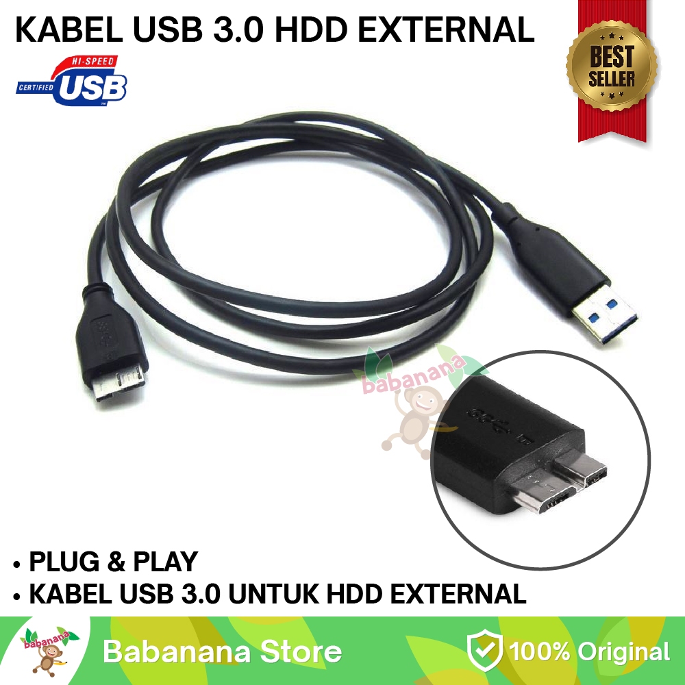 Original External USB 3.0 HDD Cable External Hard Disk Cable | Shopee ...