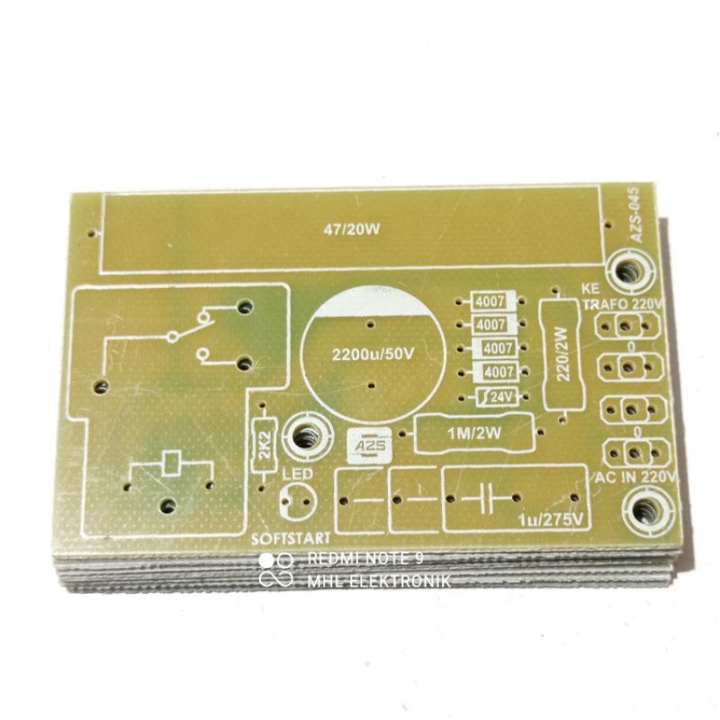 PCB SOFTSTART AC Soft Start FIBER FR4 Softstart Power Amplifier ...