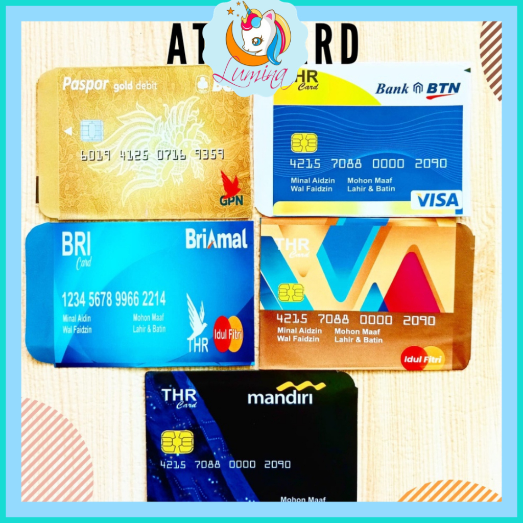 Hari Raya Angpau Money Envelope ATM Motif 1 Pack Contains 10 Sheets ...