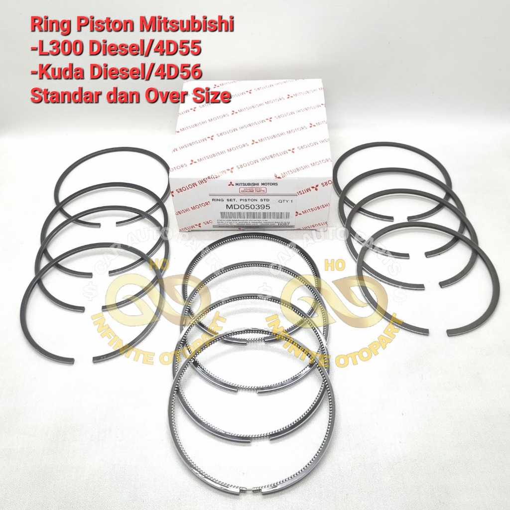 Mitsubishi KUDA L300 DIESEL 4D56 STD-OS100 PISTON PISTON RING | Shopee ...