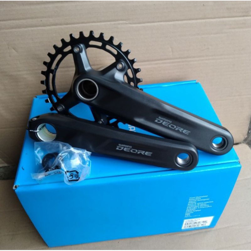 Original shimano DEORE M5100 hollowtech 2 HT2 single speed 32T mtb bike ...