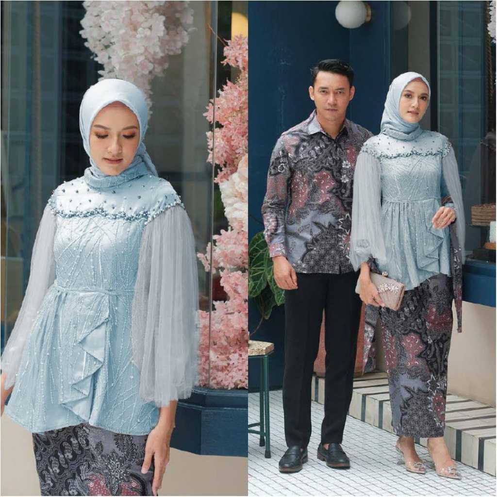 KEMEJA Couple kebaya batik/couple kebaya batik/Latest modern set kebay ...