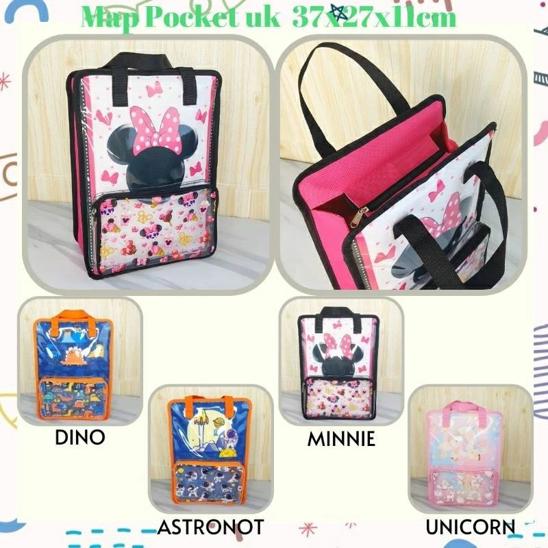 Children's Character FOLDER BAG Children's Character Lesson BAG School ...