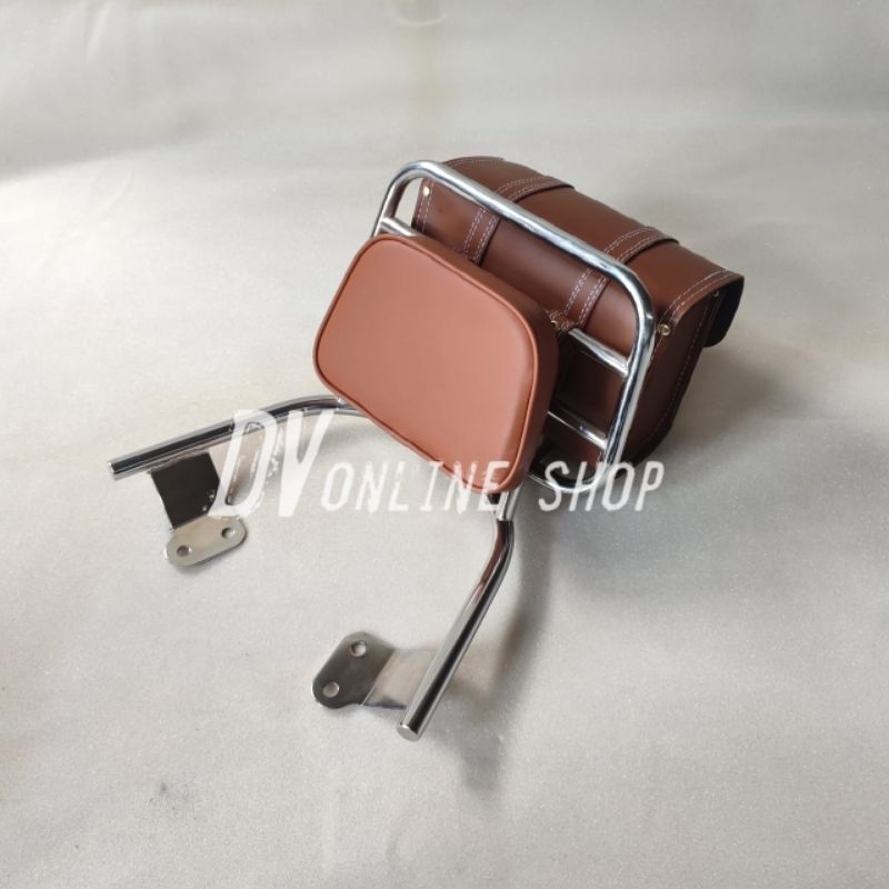 Back rack plus bag and pads for YAMAHA FAZZIO motorbike / side bag ...