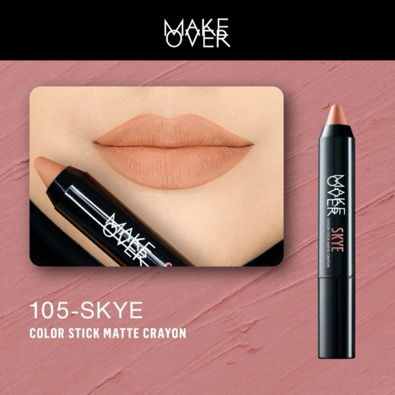 Makeover lip crayon SKYE color stick matte crayon | Shopee Philippines