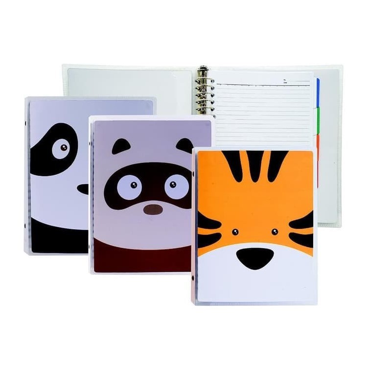 Note BINDER BOOK / MAP BINDER FILE B5 26 RINGS - JOYKO ANIMAL FACE ...