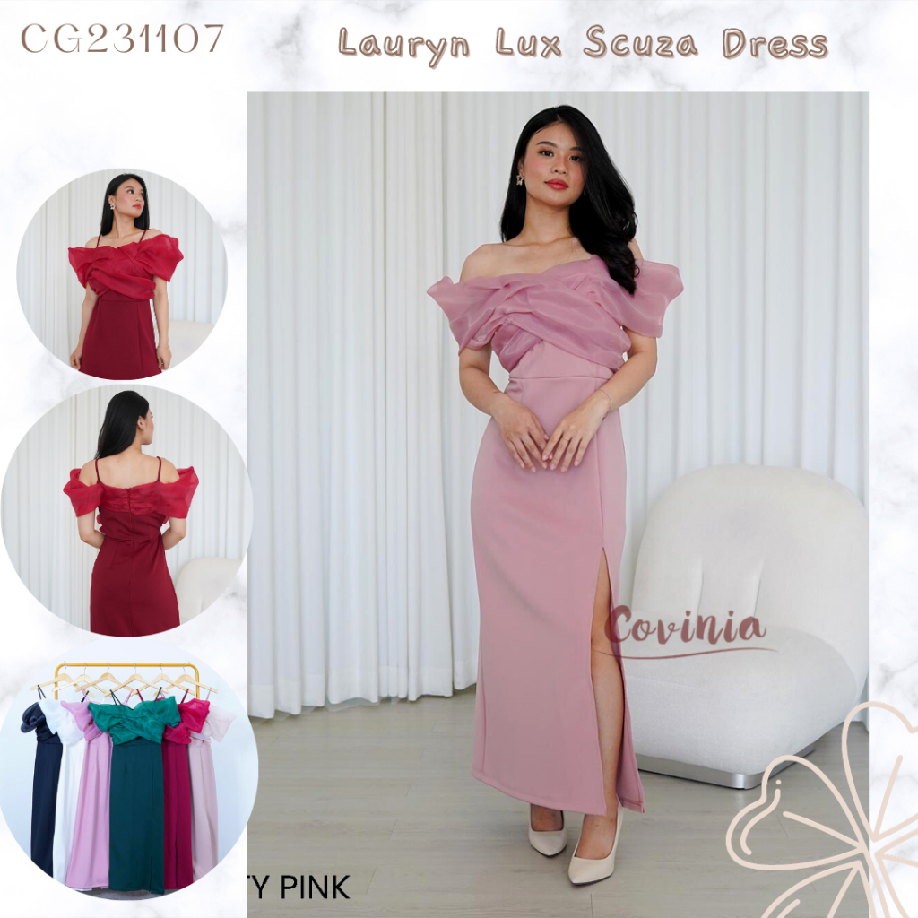 Lauryn Lux Scuza Dress Maxi Long Dress Scuba OrganzaPrime - CG231107 ...