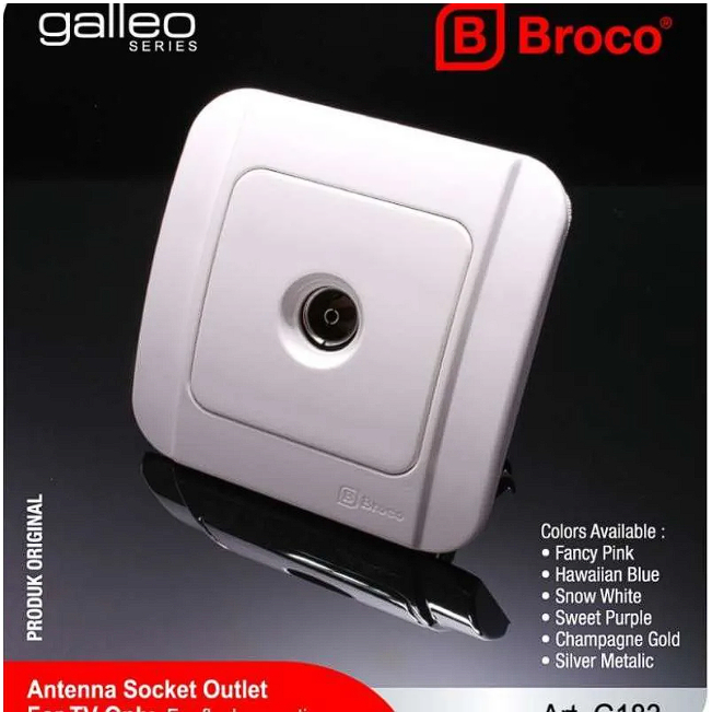 Broco Galeo Original IB Antenna TV Socket/TV Antenna Outlet Socket ...