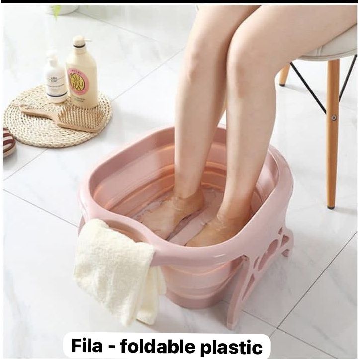 New - Foot soak tub / small folding tub / Foot washing bucket / Folding ...