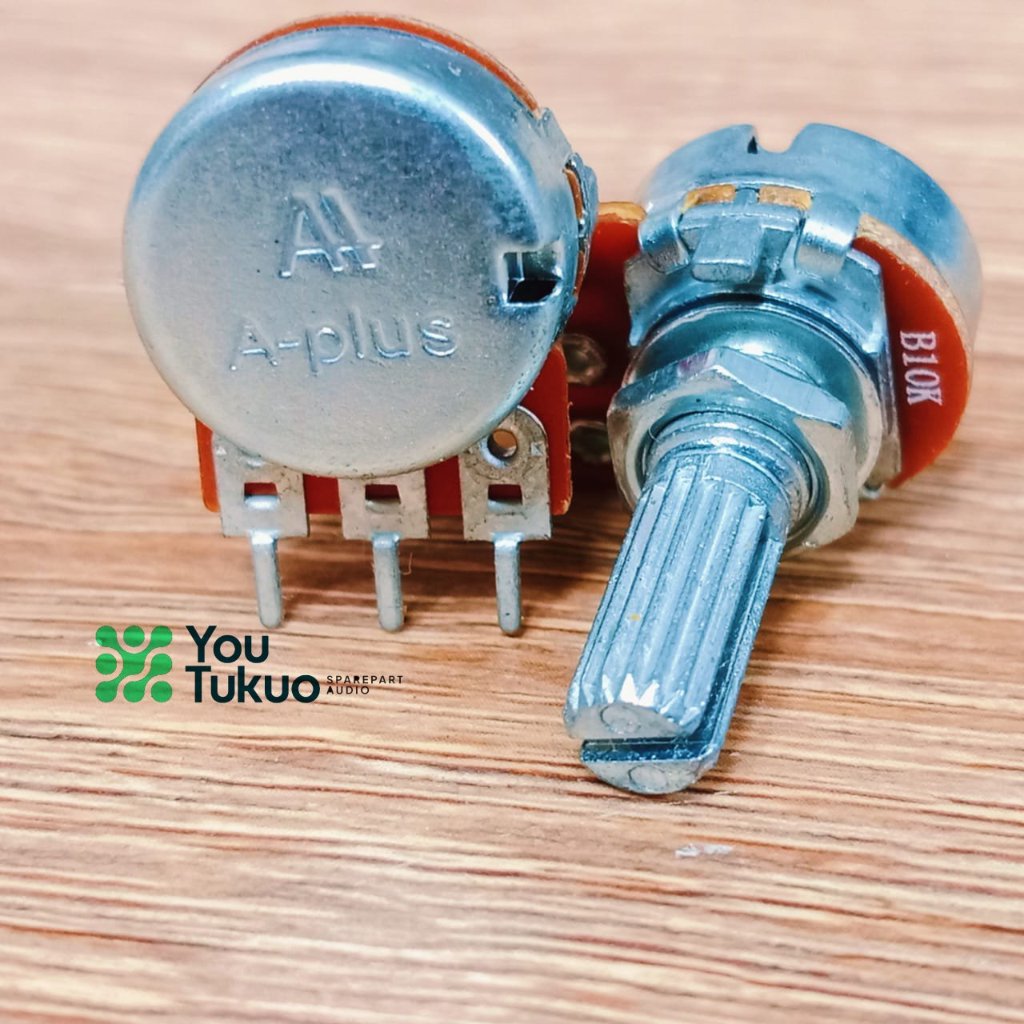 POTENSIO MONO 5K 10K 20K 50K 100K 500K 1M A-PLUS / POTENSIOMETER MONO ...