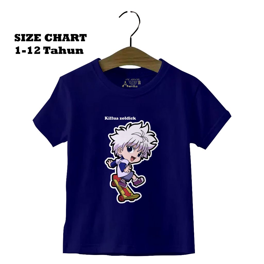 Hunter X HUNTER KILLUA ZOLDYCK Anime Clothes T-shirt for Children Aged ...