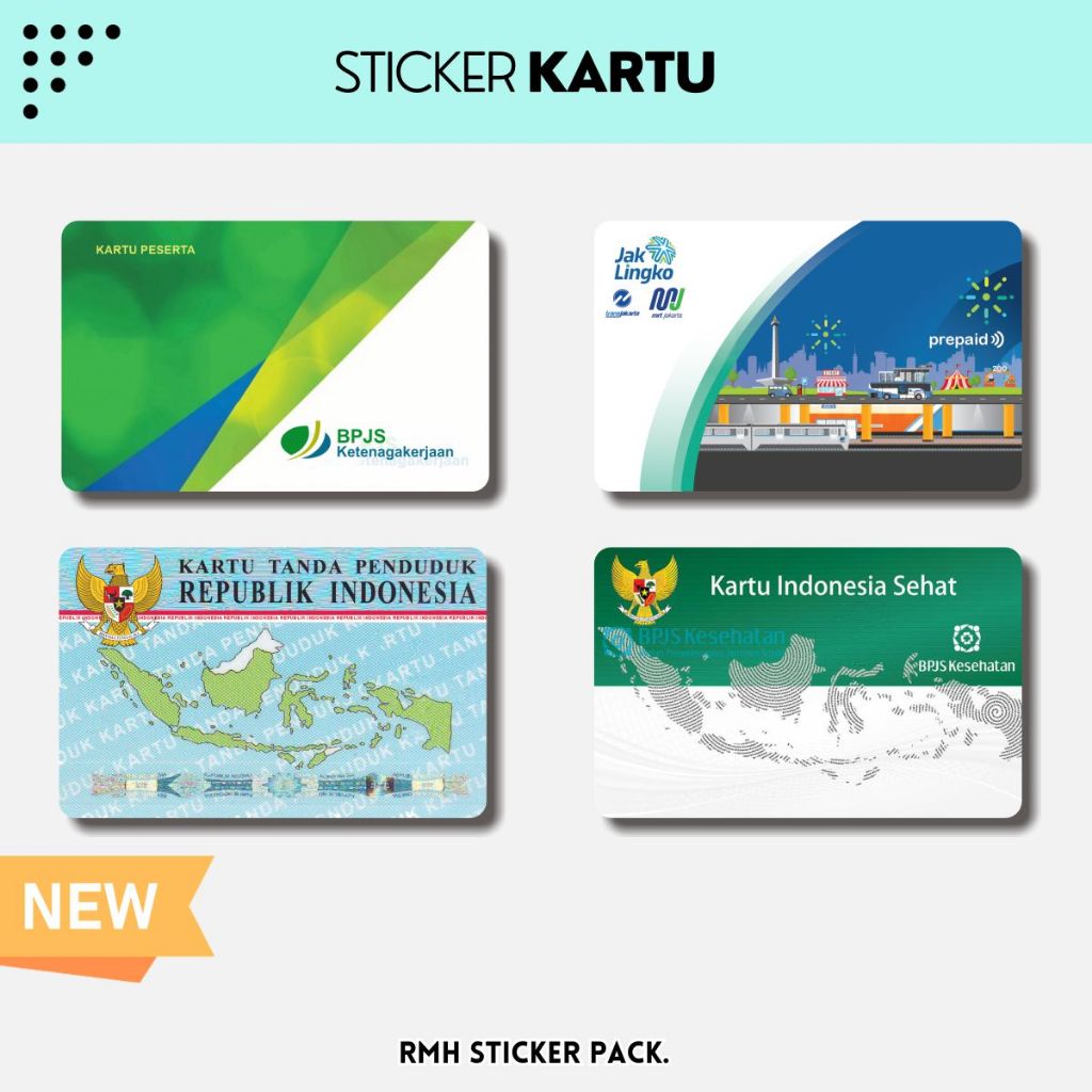 Atm Card Sticker | Flazz | E-m0ney/skin Card/Garskin Card || Bpjs ...