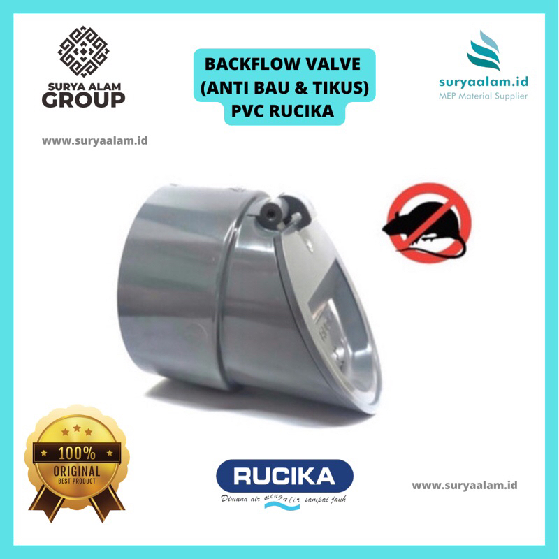Backflow VALVE 4 INCH PVC RUCIKA | Anti-odor & RATS | Shopee Philippines