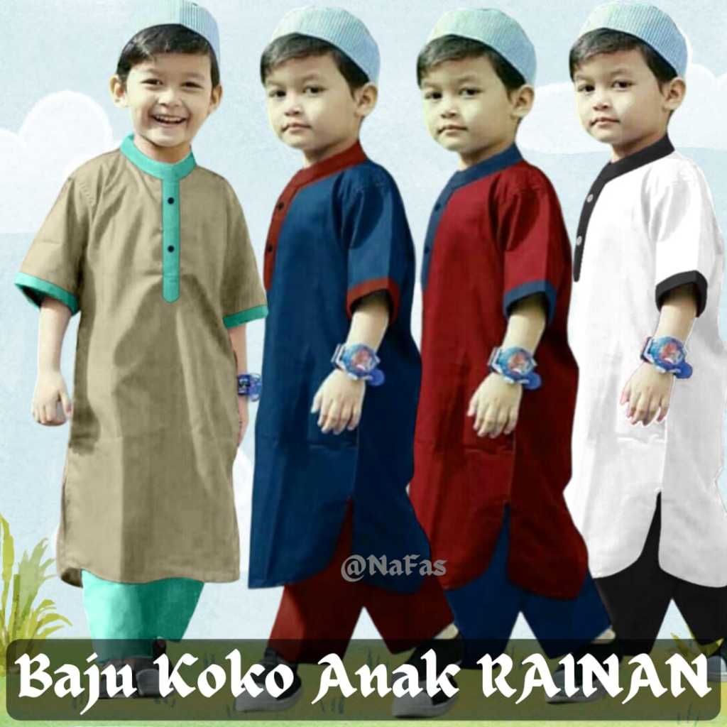 Latest 2022 Pakistani Rainan Muah Model Boys' Koko Shirt / Kurta / Suit ...