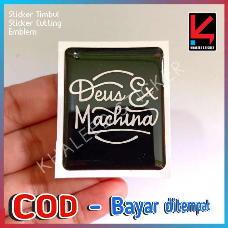 Deus EX MACHINA vespa Tie Emblem Sticker Embossed motorbike Sticker ...