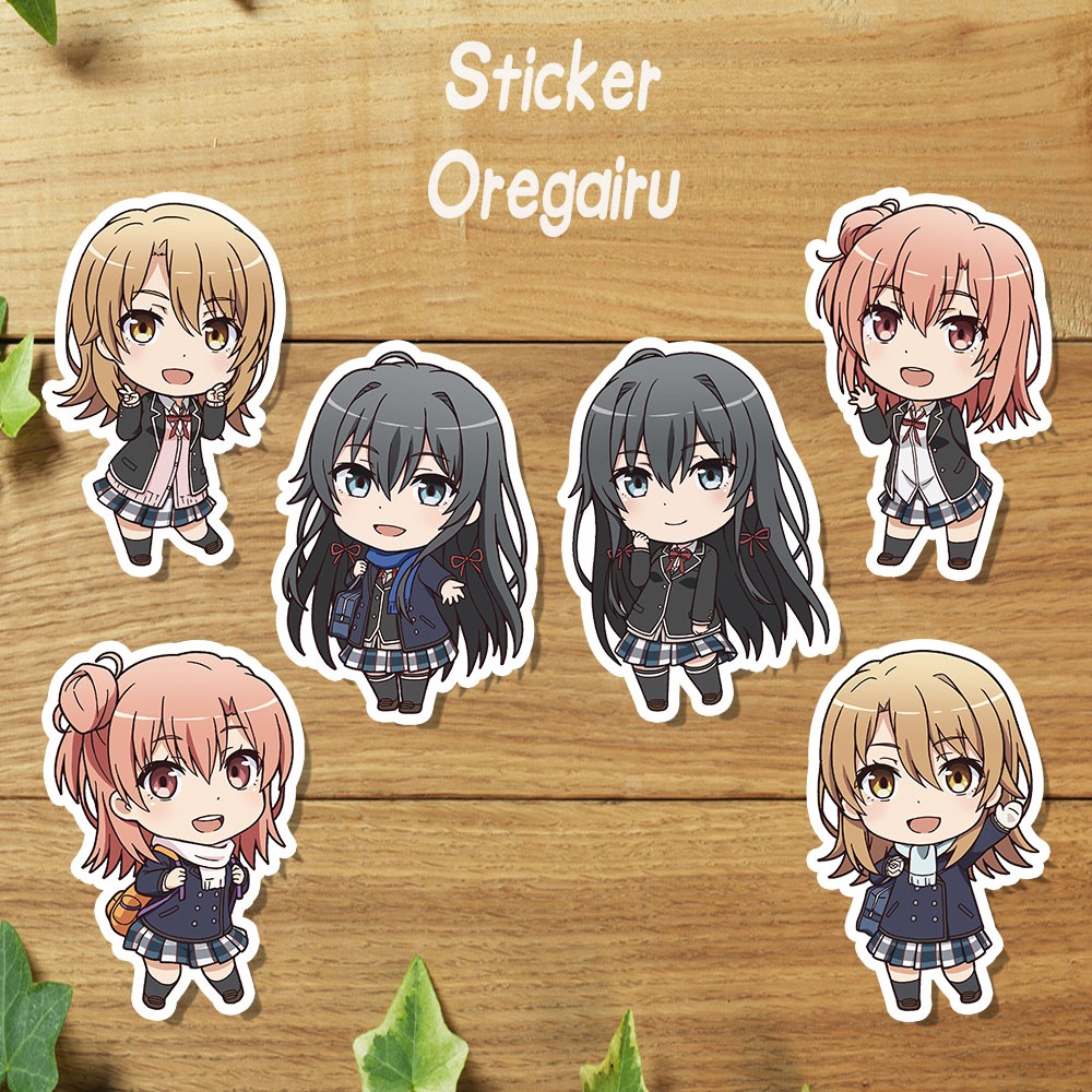 Oregairu Anime Stickers / Oregairu Yukino, Yui, Iroha Stickers | Shopee ...