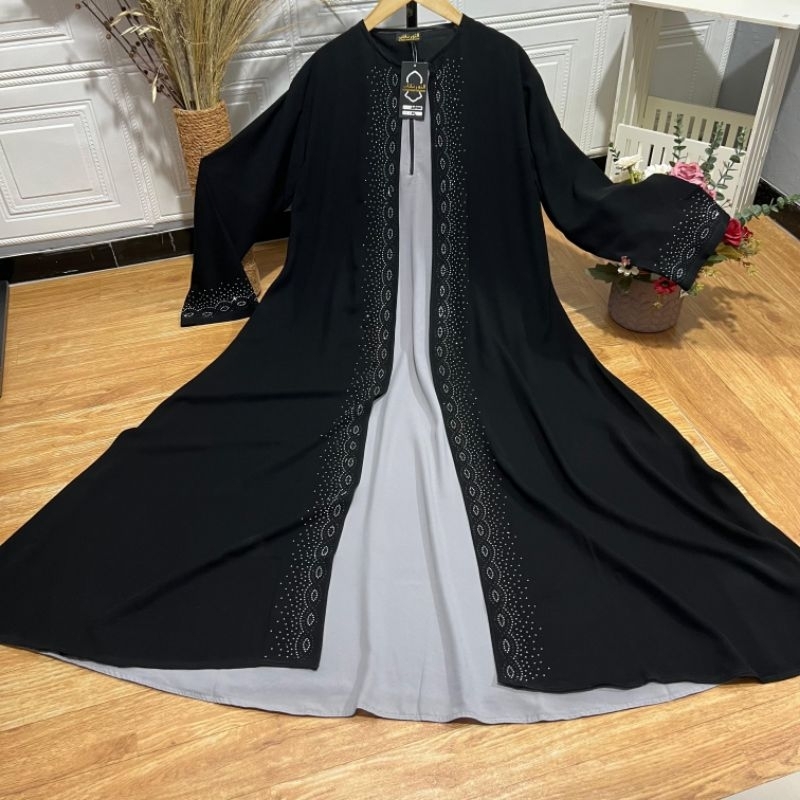 HITAM Abaya syari ied series kode01 dress saudi abaya Dannis abaya arab ...