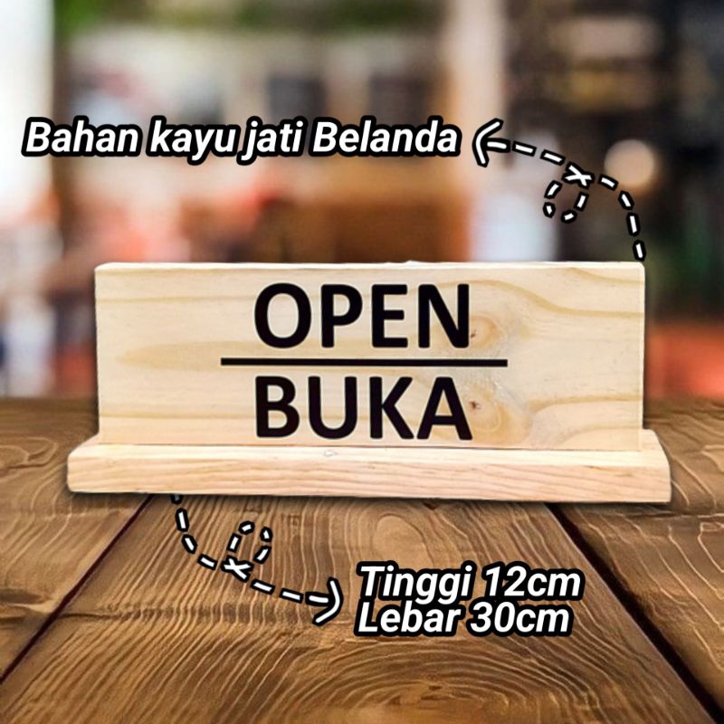 Table SIGN BOARD "OPEN-BUKA" SIGN BOARD 30X12CM | Shopee Philippines