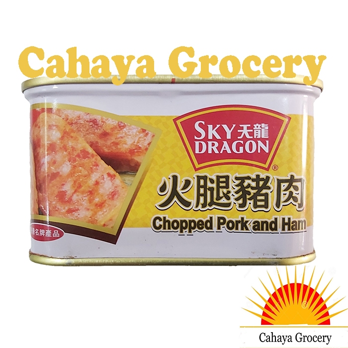 Sky Dragon Unsalted Chopped Pork and Ham/Pig Luncheon Thief/Canned Pork ...