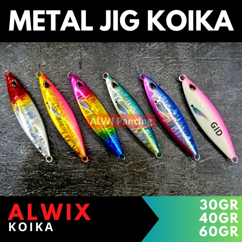 Alwix Metal Jig KOIKA 30gr 40gr 60gr 80gr Slow Retrieve Sea Jigging ...