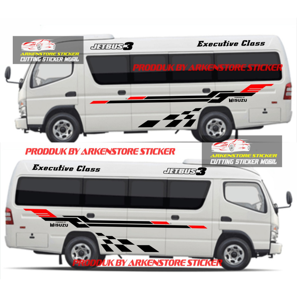 Cutting sticker isuzu elf long cutting sticker body Side Car isuzu elf ...