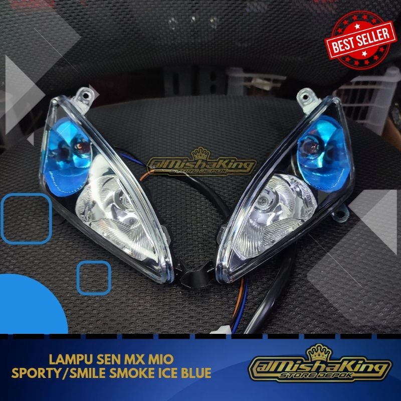 Mio mx sen mio sporty smile custom smoke ice blue | Shopee Philippines