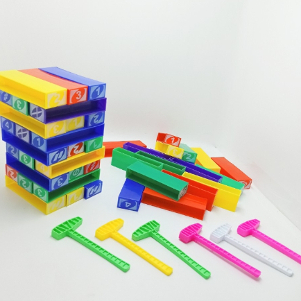 Edutoys Tower Stacking Blocks Pile OF Blocks Block Playing Cards with ...