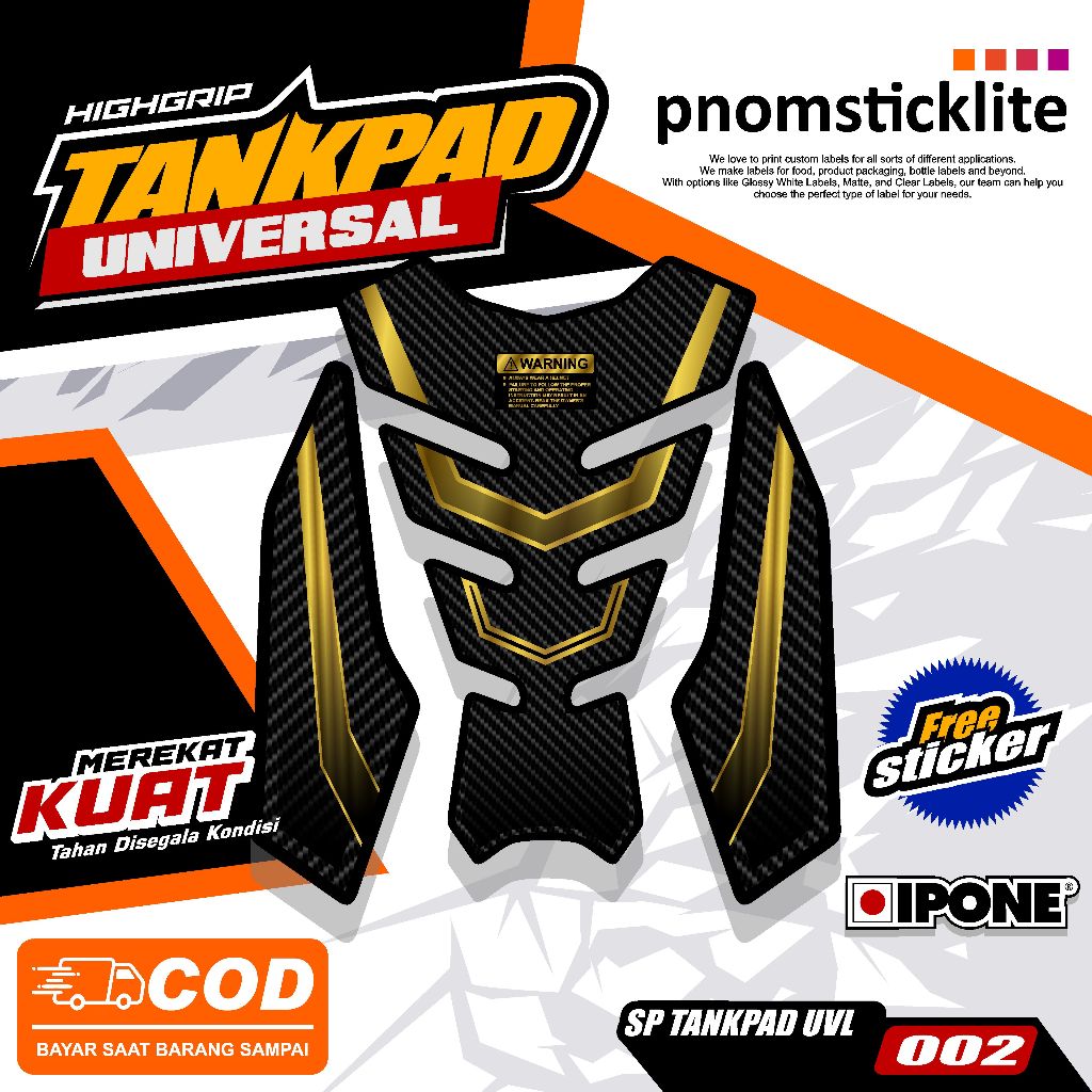 Universal Thick Tank Pad Decal Accessories Carbon Variations Motorcycle ...