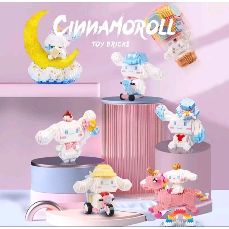 CINNAMOROLL TOY BRICKS NANO BLOCKS CINNAMONROLL CUTE SANRIO CHARACTER ...