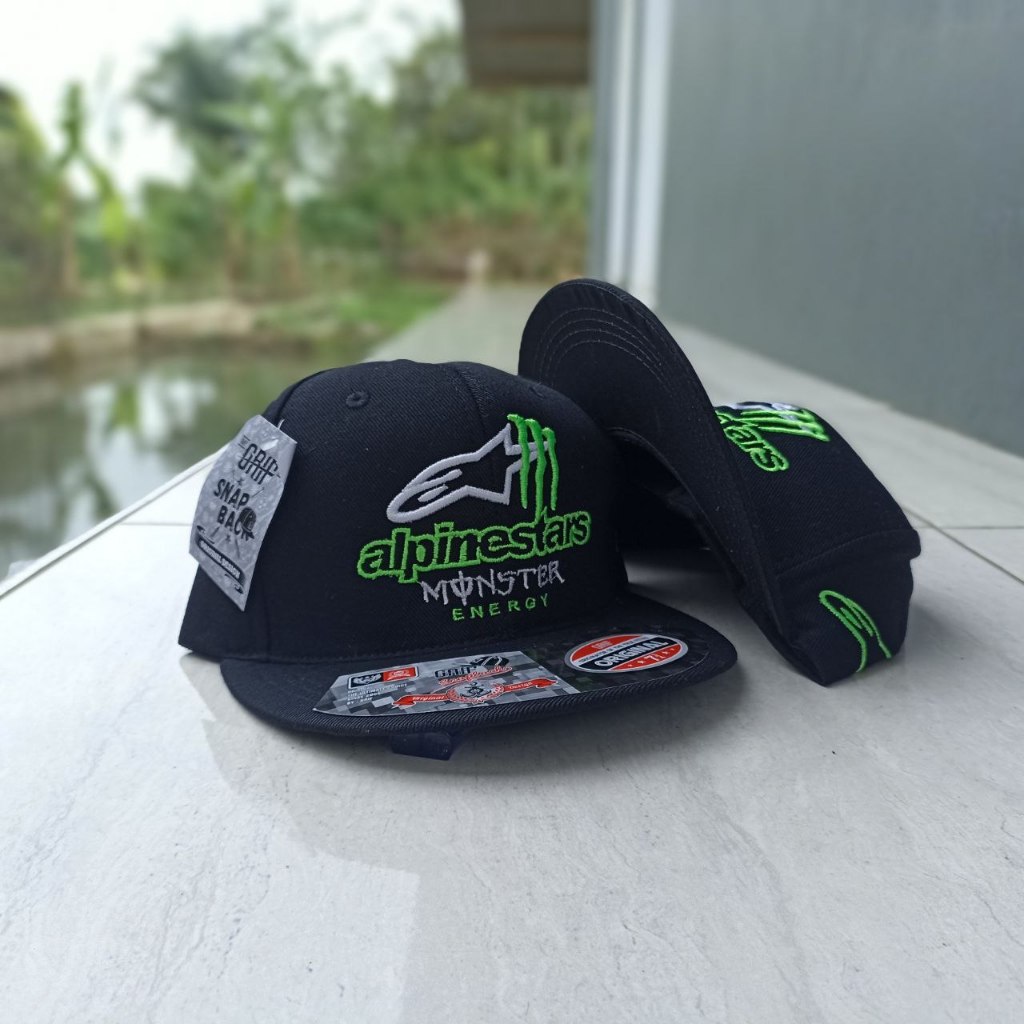 Monsterrr Alpinestar Hat/ 259/ Monster Energy Snapback Hat/ Alpinestarr ...