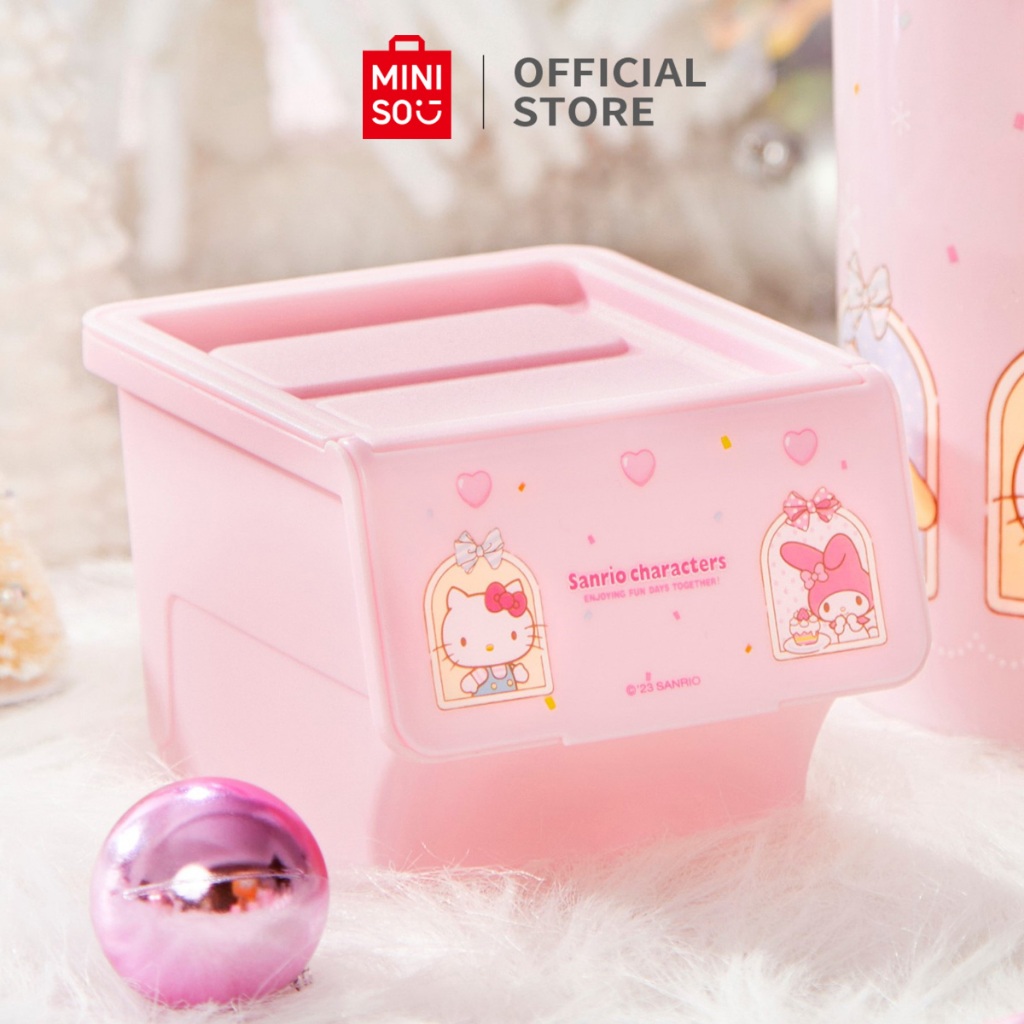 Miniso X SANRIO Desk Organizer Stationery Storage Box Mini Box | Shopee ...