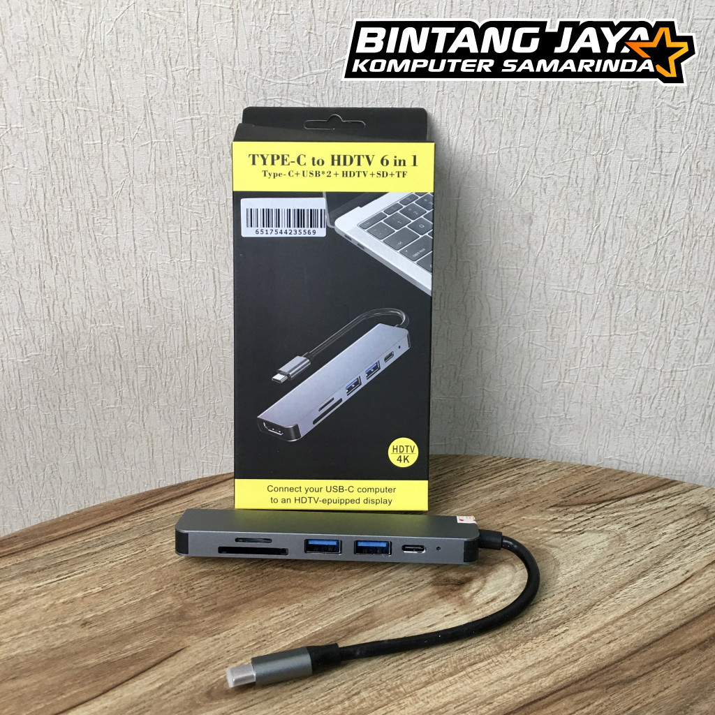 Converter Adapter USB Type C to HDTV (HDMI) 6 in 1 | Shopee Philippines